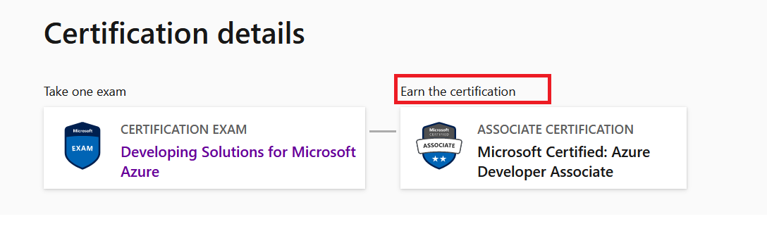 Ceritification details on AZ 204 - Microsoft Q&A