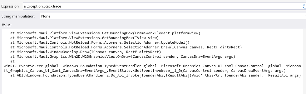 Not sure what is the cause but in VS Maui project converted to dot.net ...