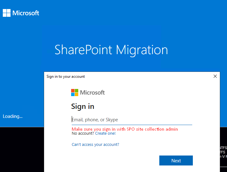 File Server migration To SPO: SPMT Tool error :"Cannot detect the ...