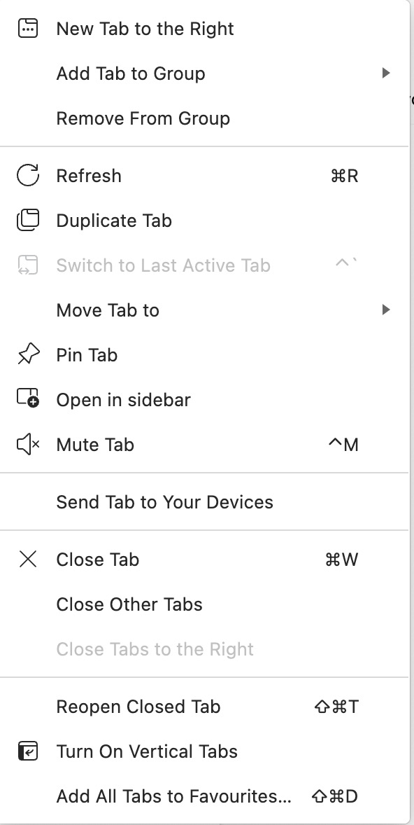 In Edge collections, "Add all tabs to a new collection" is missing from ...