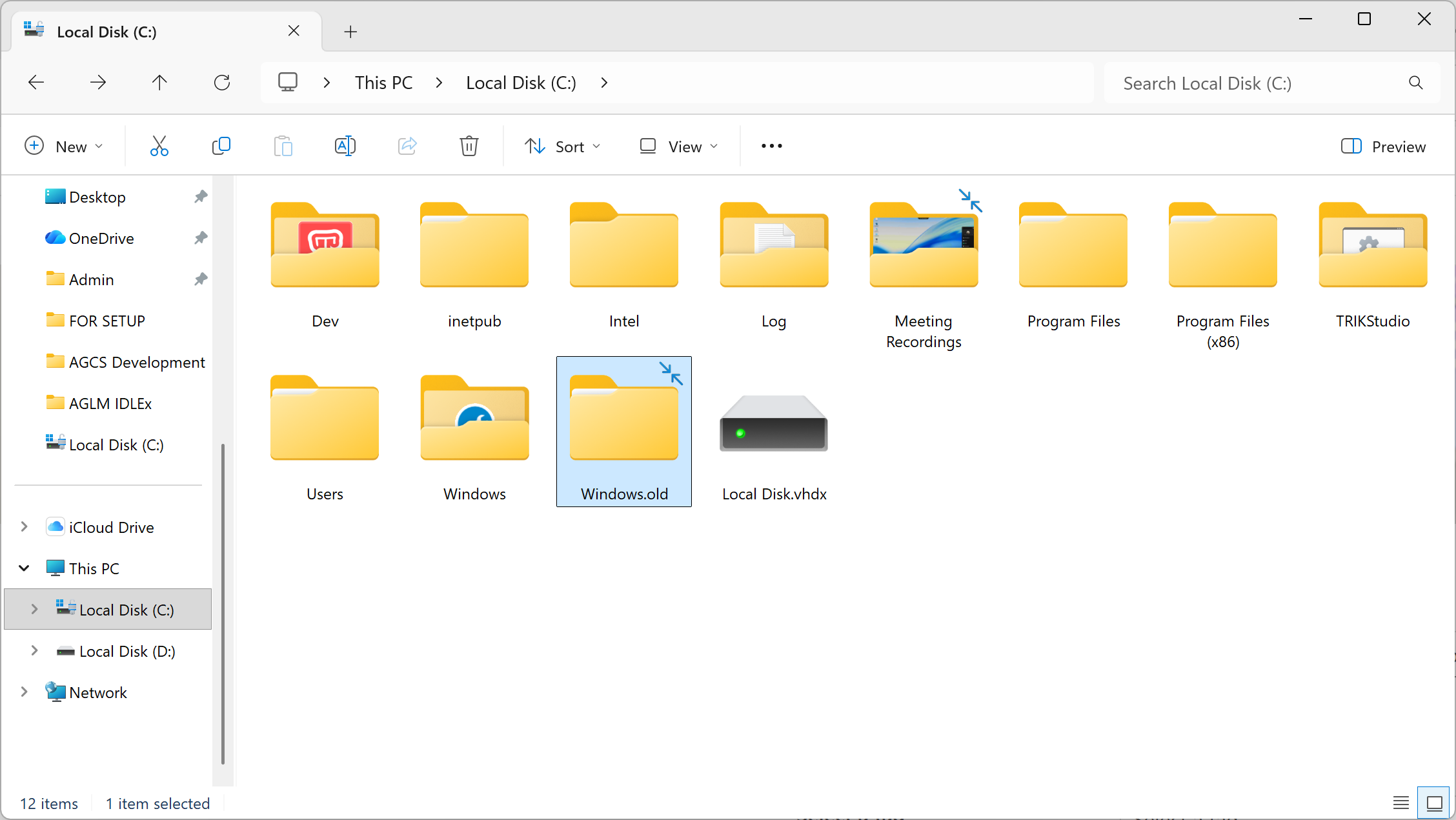 After an update to Windows 11 10.26220.5790 a Windows.old folder ...