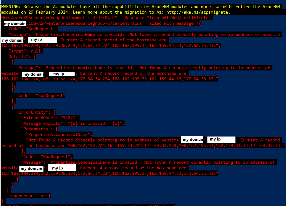 Unable to create App Service Managed Certificate for Apex Domain - Microsoft Q&A