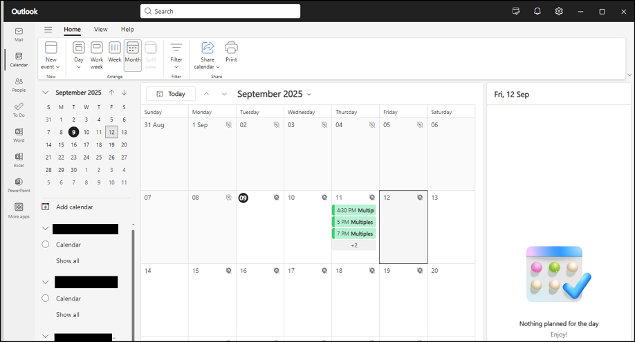 How do I get the preview pane for calendar events back live on the ...