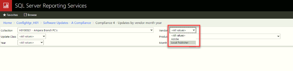 'Microsoft' Category Missing in vendor drop-down in 'Compliance 4 ...