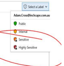 Unable to select sensitive and High sensitive when sending emails - Microsoft Q&A
