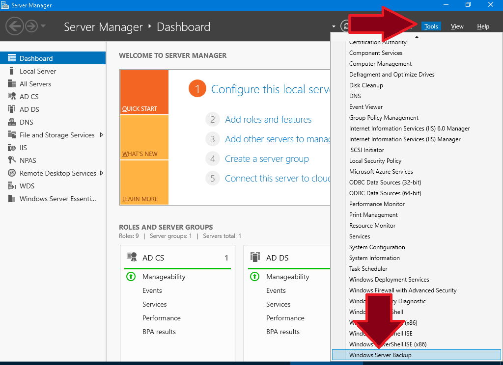 WSE 2016 Azure Backup configuration did not succeed - Microsoft Q&A