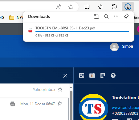 Edge - Can't get Yahoo emails print to pdf + download to downloads folder - Microsoft Q&A