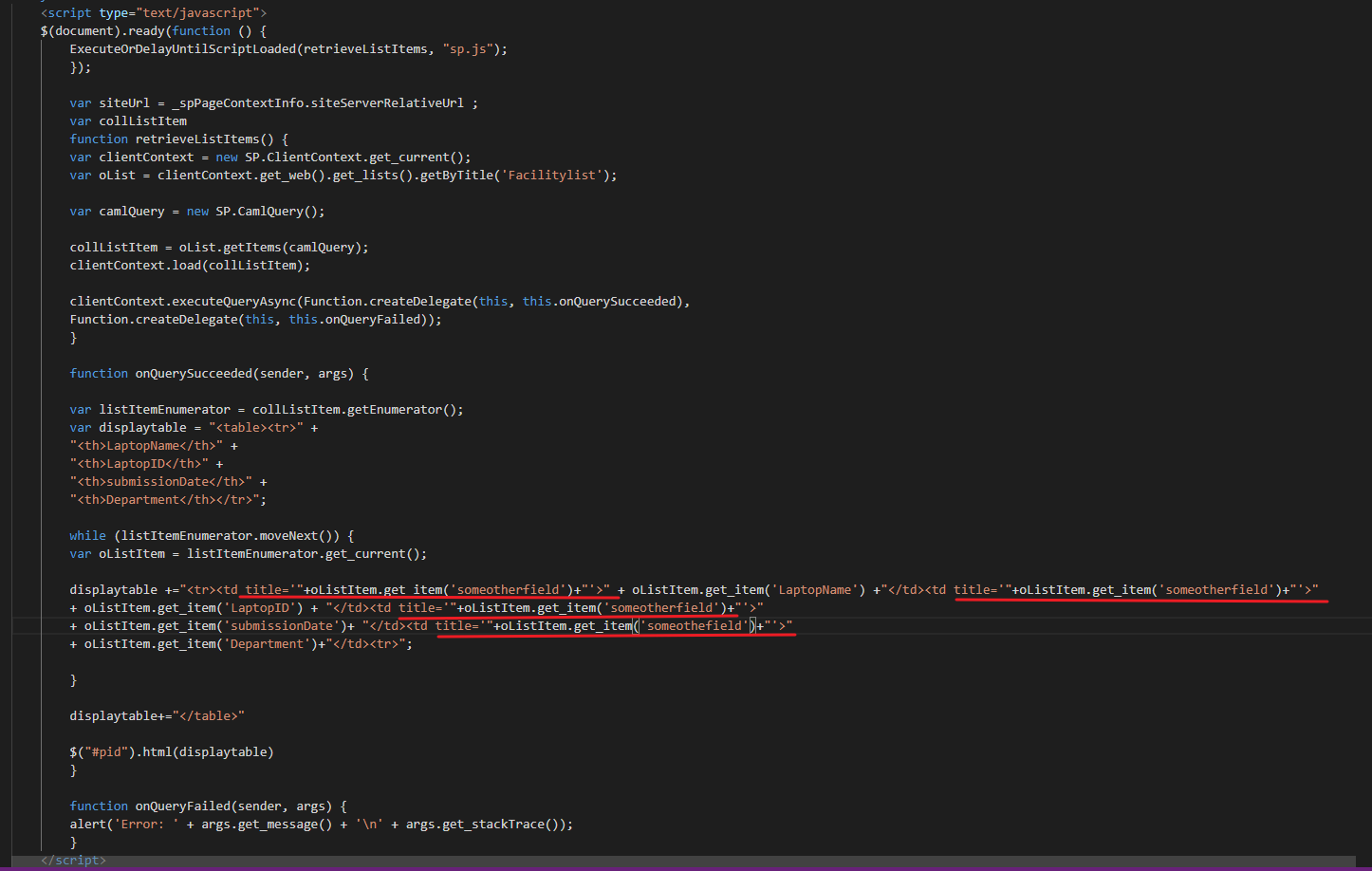 Display other SharePoint List item informaiton on Mouse hover using JSOM - Microsoft Q&A