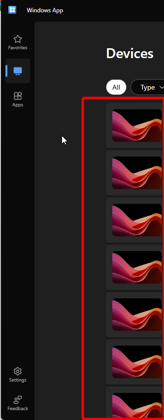 How can I customize the background image for the "Devices" icon in the ...