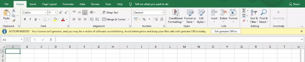 Counterfeit Error Notifications and Activating Genuine Microsoft Office ...