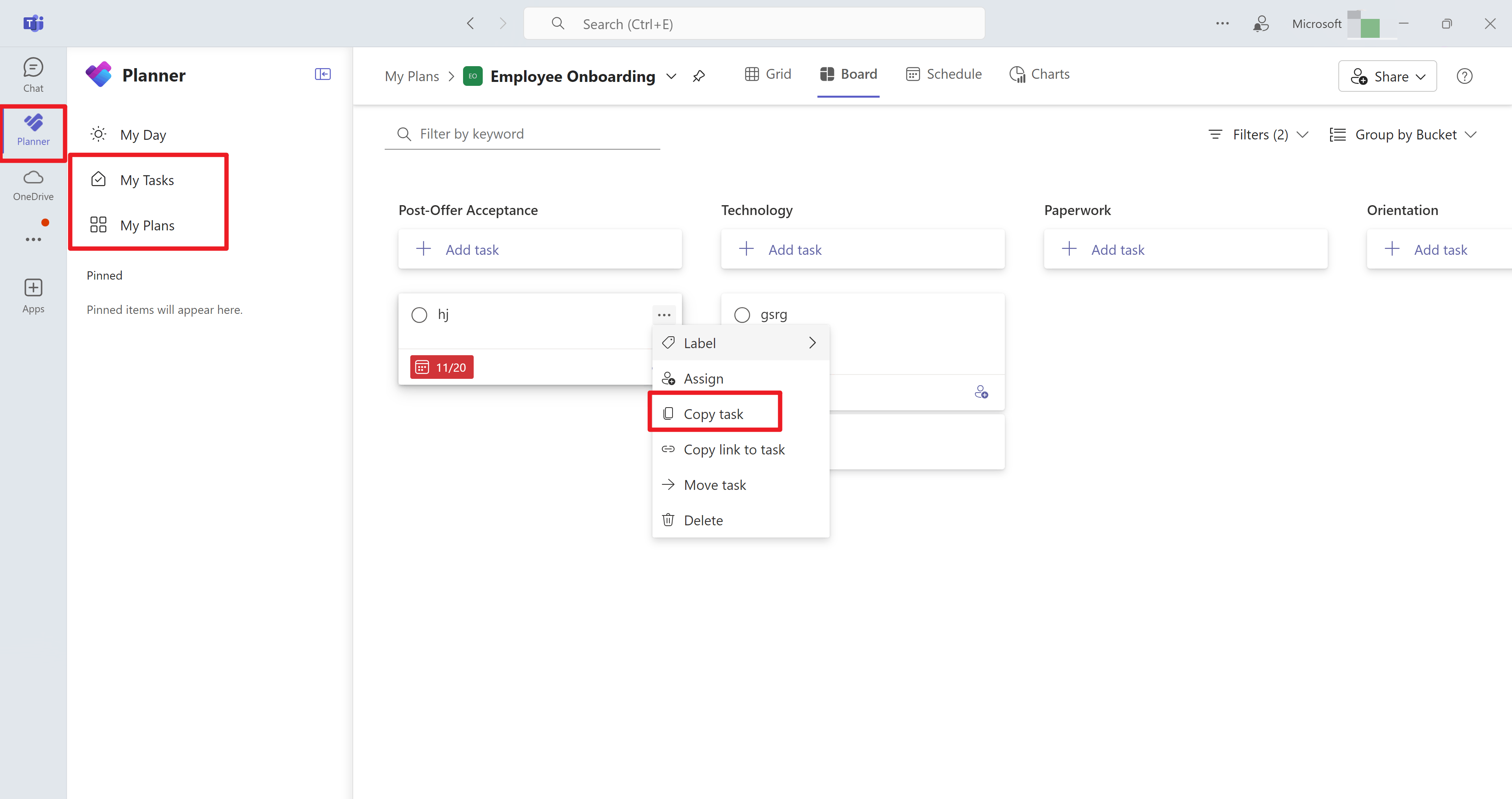 How to copy task in new Planner? - Microsoft Q&A