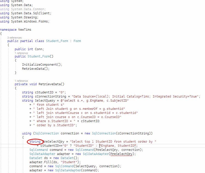 How to fix the errors: 1. CS0201 Only assignment, call, increment, decrement, await, and new ...