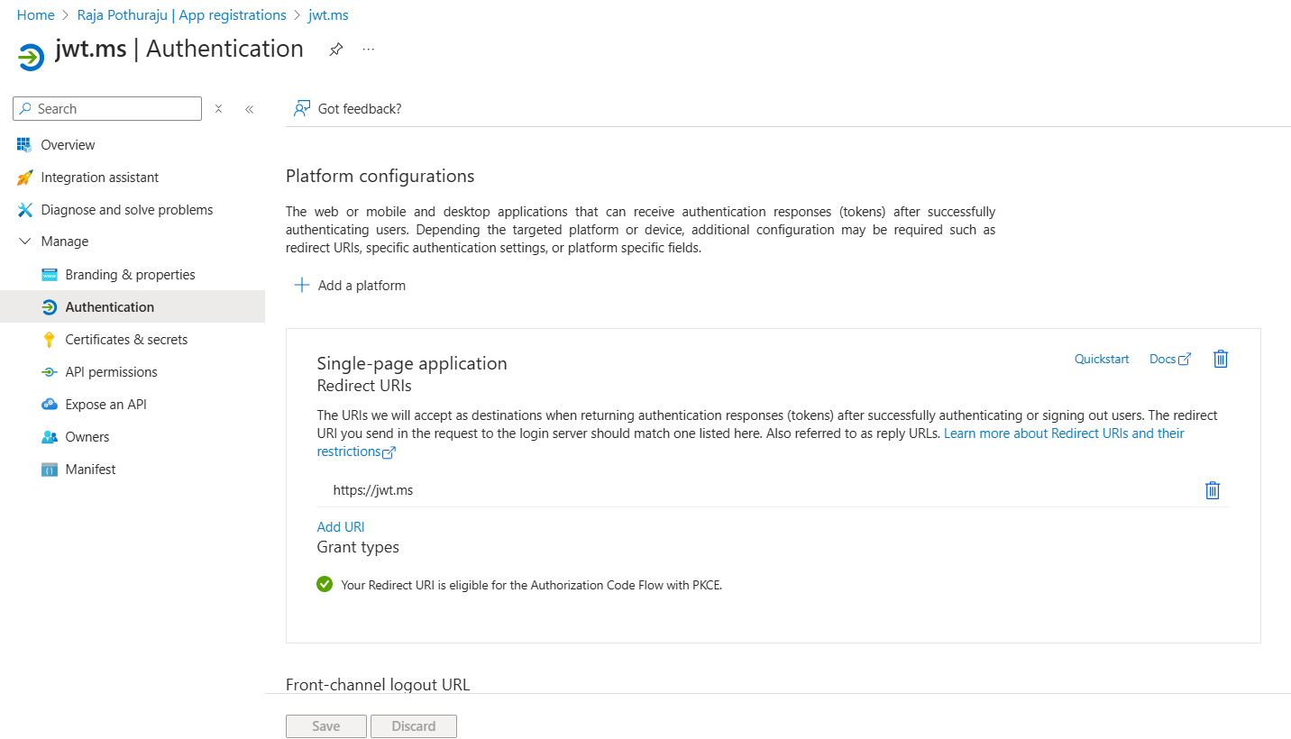 On the application sidebar, I cannot see the Token Configuration under ...