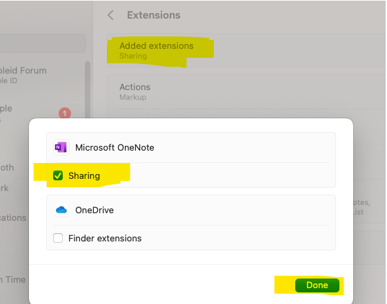 OneNote share extension for mac - Microsoft Q&A