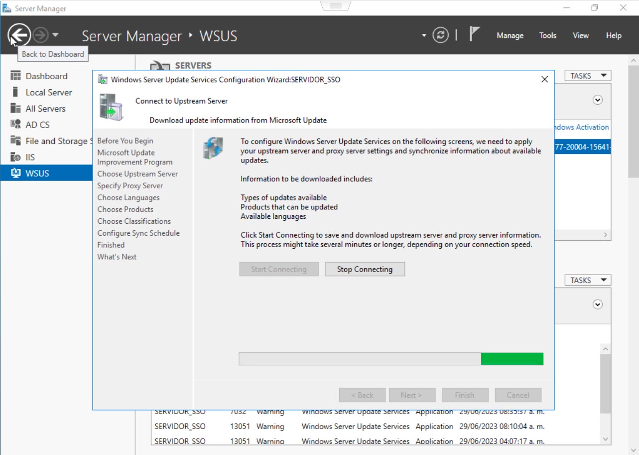 post-installation WSUS windows server 2016 - Microsoft Q&A