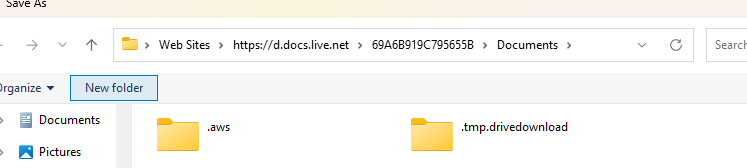 Why does One Drive save my documents to some obscure folder ...