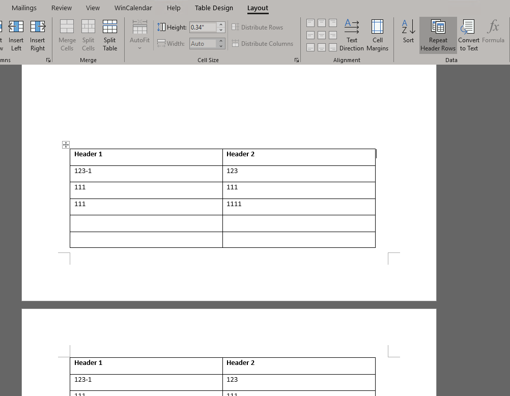 MS Word 365 - Formatting Tables Issues - Microsoft Q&A