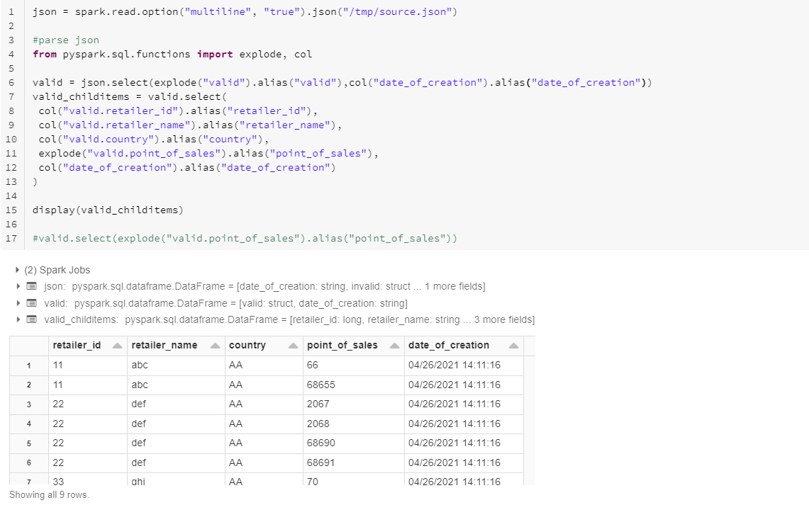 Parsing Json Databricks Python Microsoft Qanda