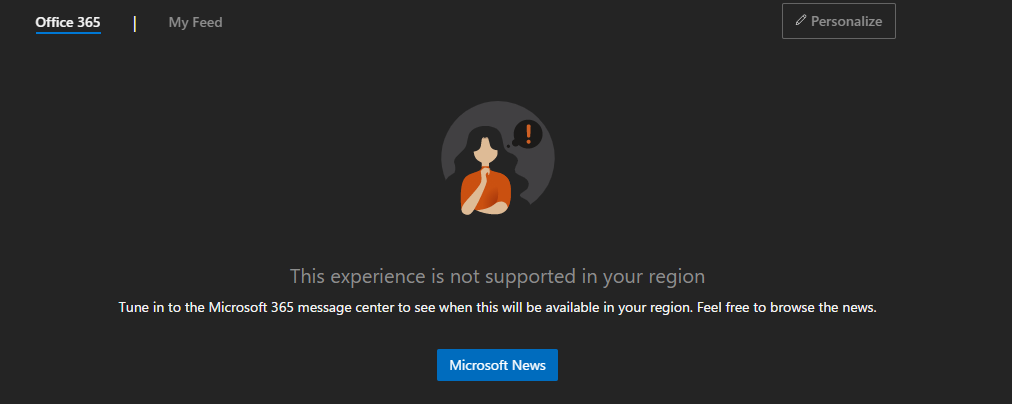 New Tab - Something went wrong... Try to connect with your company ...
