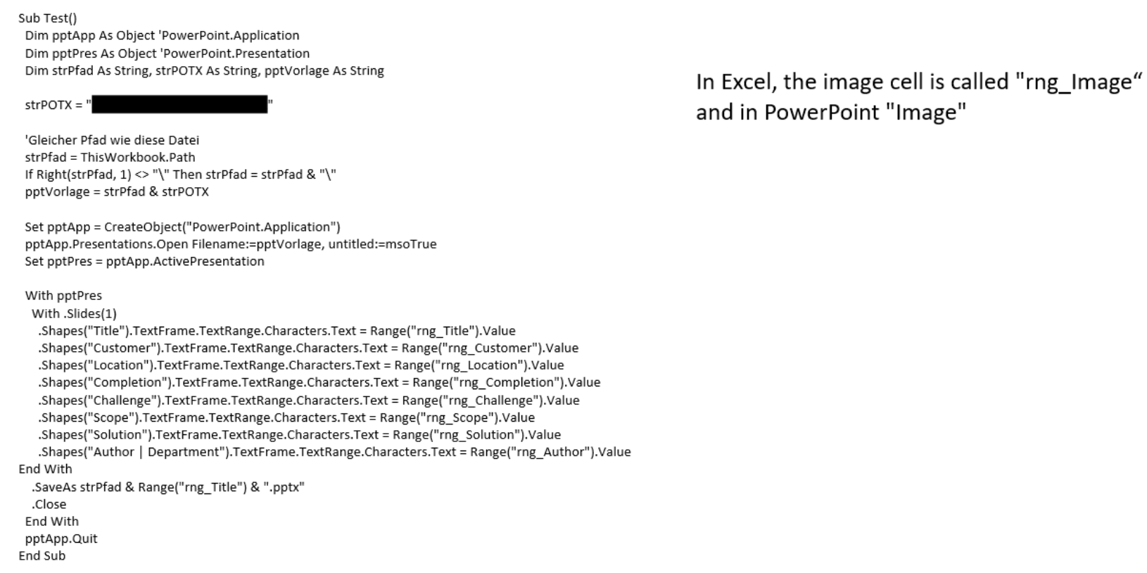 Excel makro and powerpoint - Microsoft Q&A