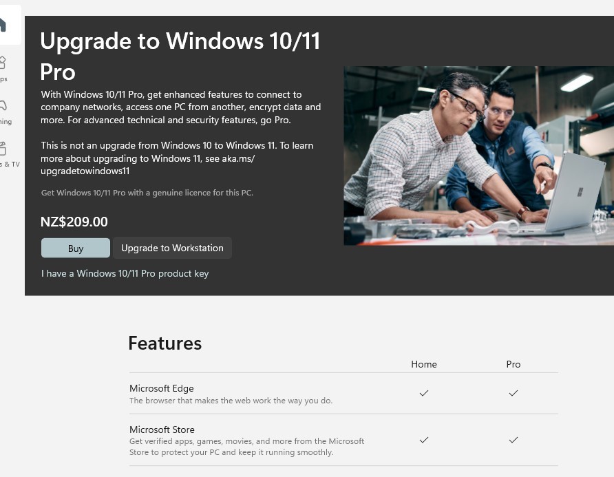 Upgrading to Pro - Microsoft Q&A