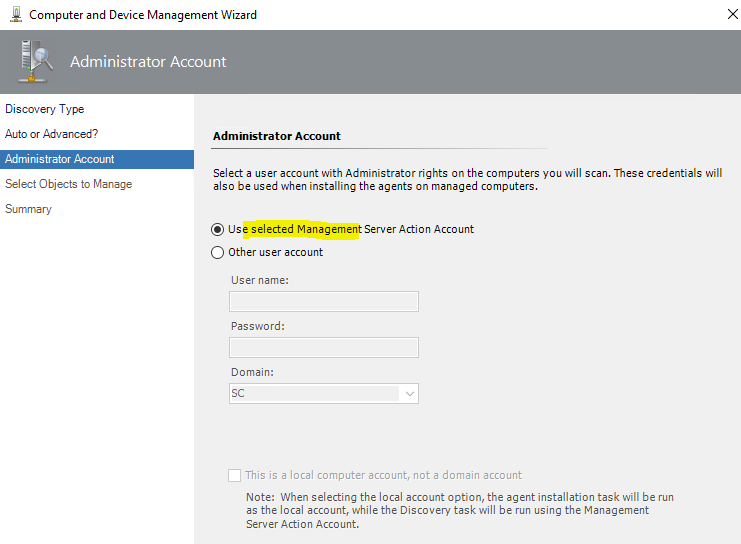 SCOM 2019 agent install on windows server 2019 DC - Microsoft Q&A