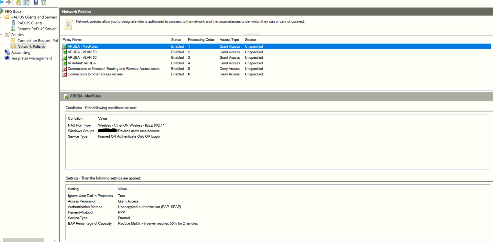 Aruba Central Mac Authentication 802 1x NPS Error 6273 Reason Code 66 aruba-central-mac-authentication-802-1x-nps-error-6273-reason-code-66