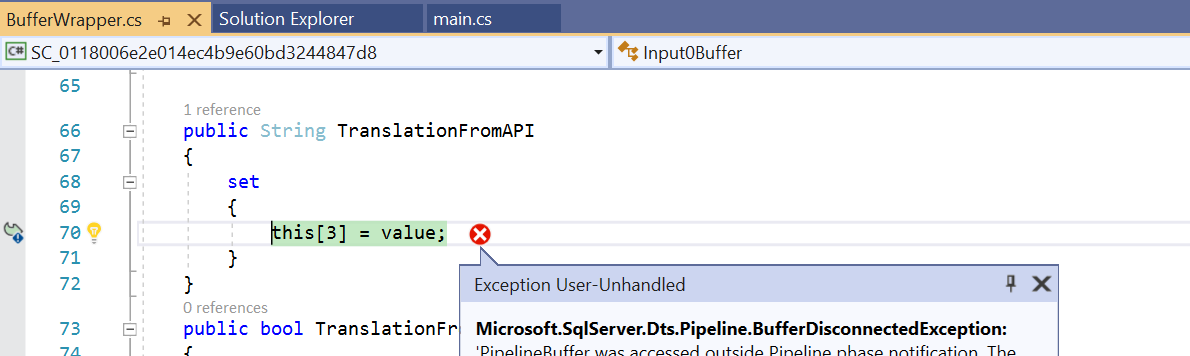 Ssis Script Component Calling Azure Translator Api Throws A Buffer 6411