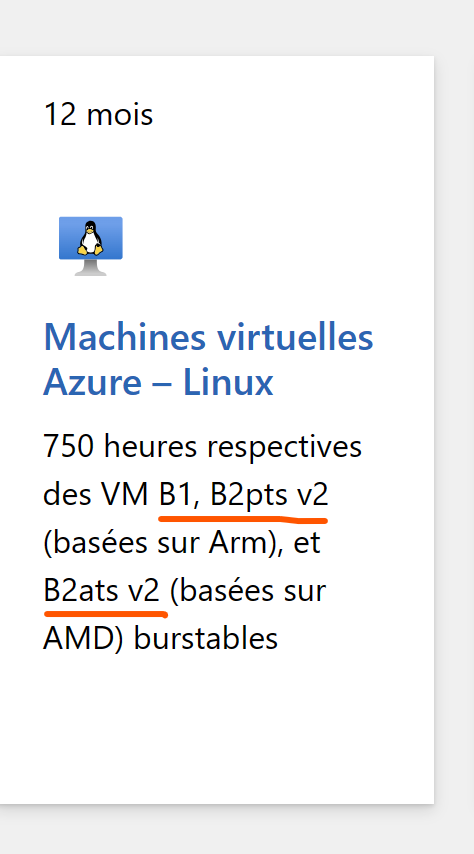 Unable to create B2ats_v2 and B2pts_v2 virtual machines as a student - Microsoft Q&A