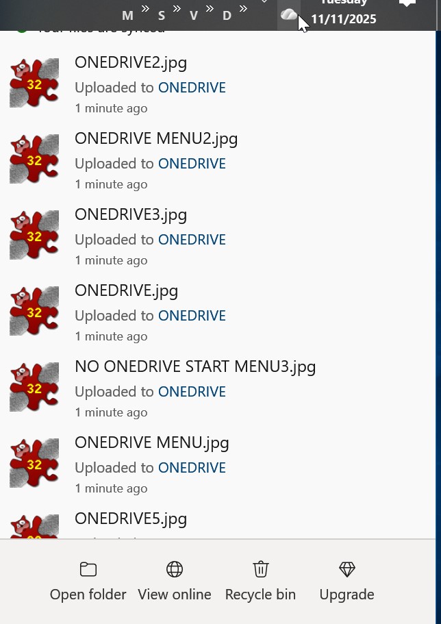 Top of Onedrive taskbar menu hidden under desktop toolbar - Microsoft Q&A