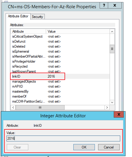 Set linkID on custom Schema attributes - Microsoft Q&A