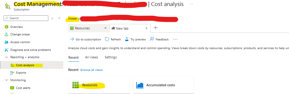 How to download cost analysis report with tags for all subscriptions ...