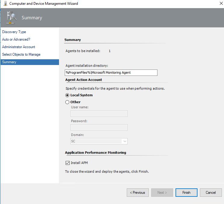 SCOM 2019 agent install on windows server 2019 DC - Microsoft Q&A