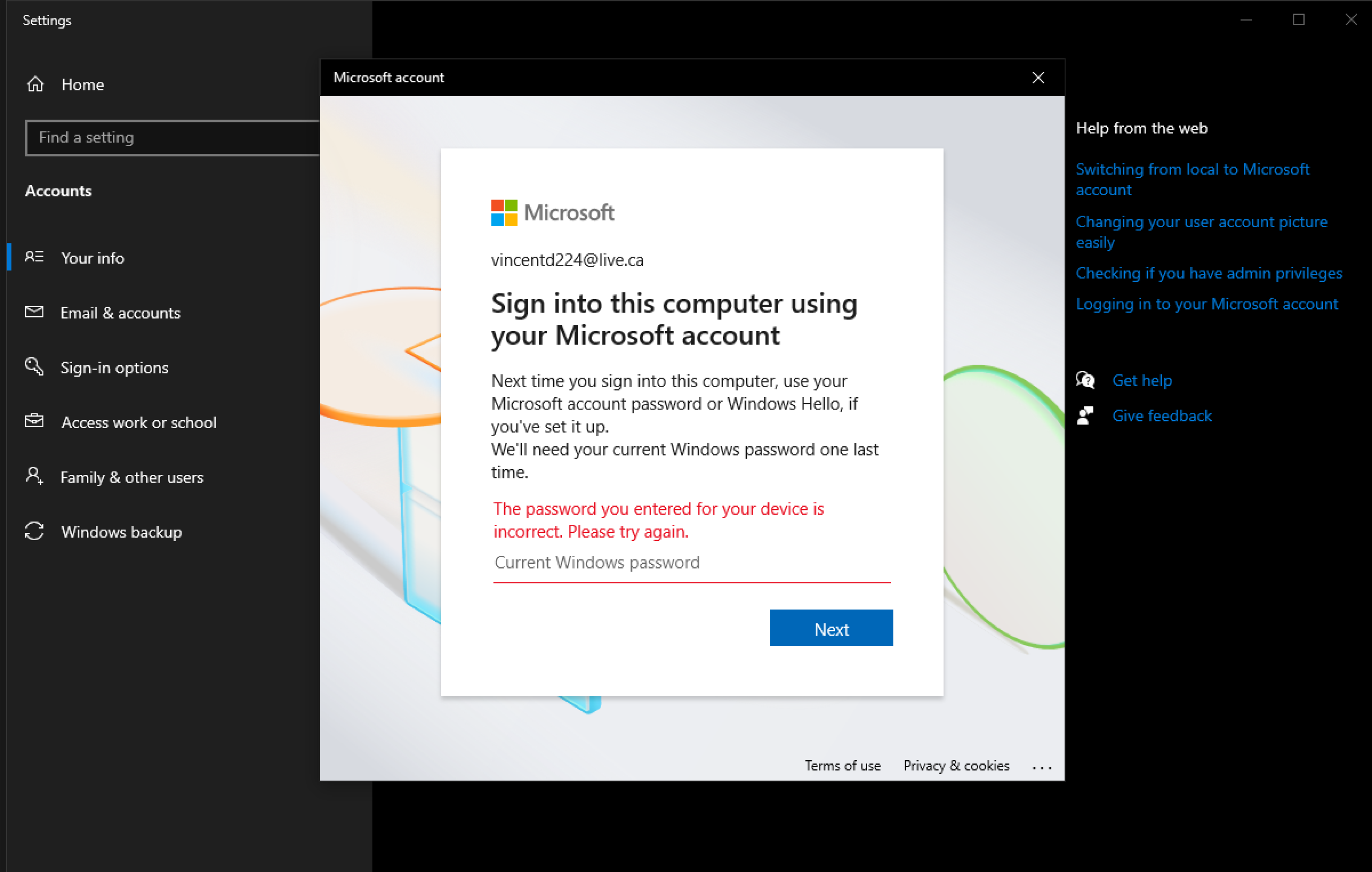 Forgot my WINDOWS password to log in to my microsoft account. Not my microsoft account password ...