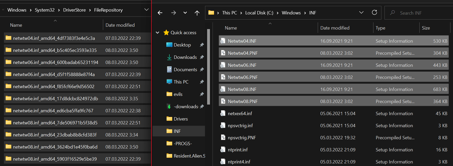 "A service installation section in this INF is invalid" error while ...