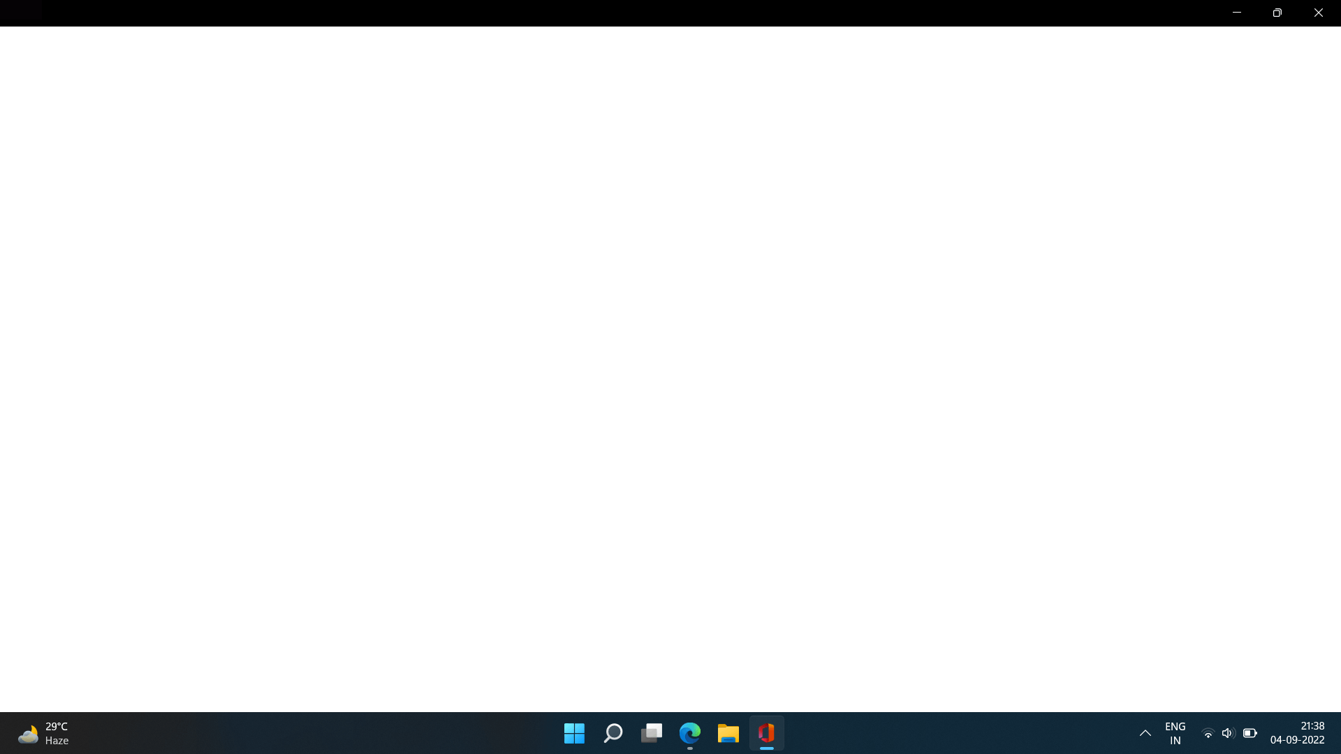 my office application shows only white screen - Microsoft Q&A