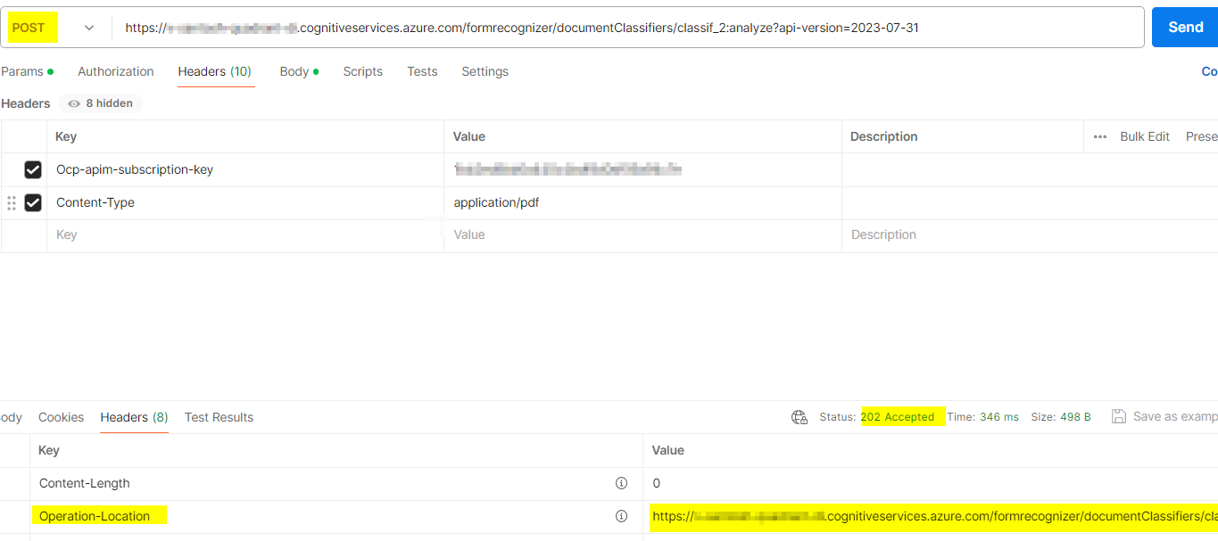 Azure AI Document Intelligence - can't call Custom Classification model ...