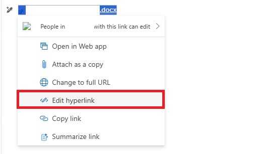 How to drag a file into an email and apply a hyperlink to the file ...