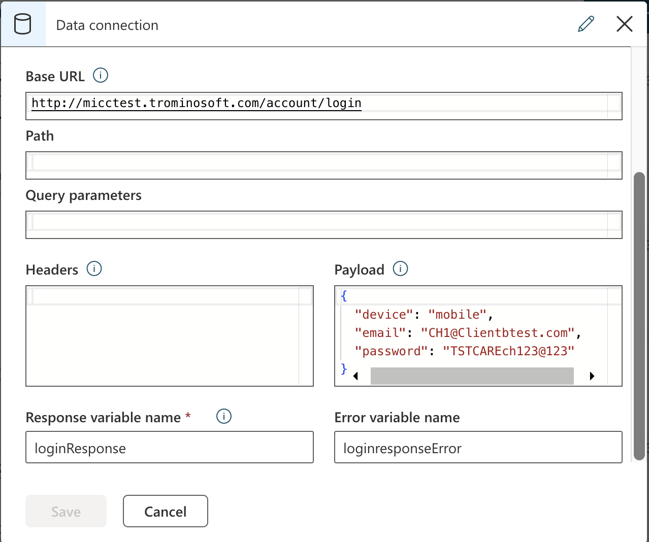 Issue with Dynamic Token in Data Connection Headers in Azure Health Bot - Microsoft Q&A
