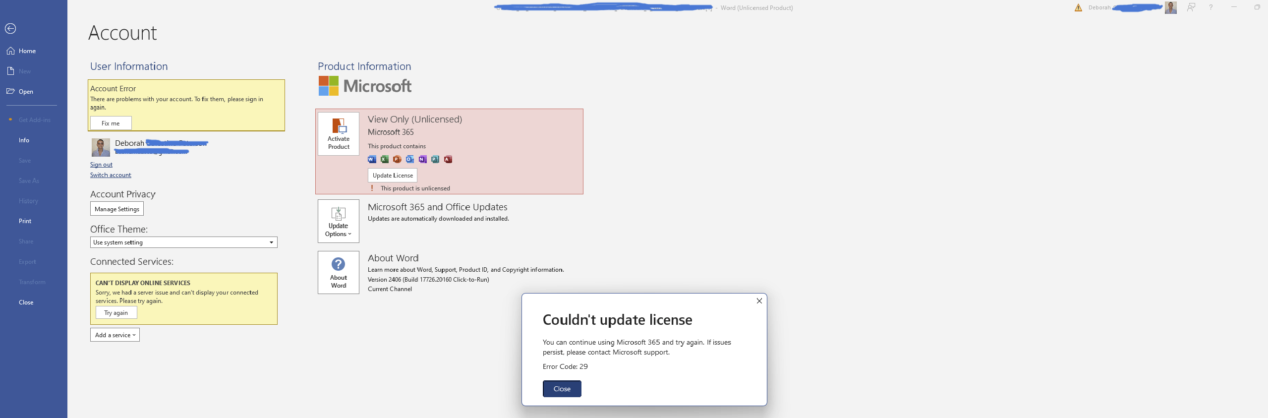 How can I reactivate Office 365? Windows 11. I erased the Microsoft ...