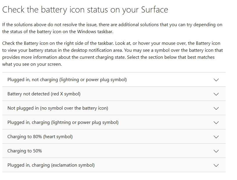 Battery will not charge - Microsoft Q&A