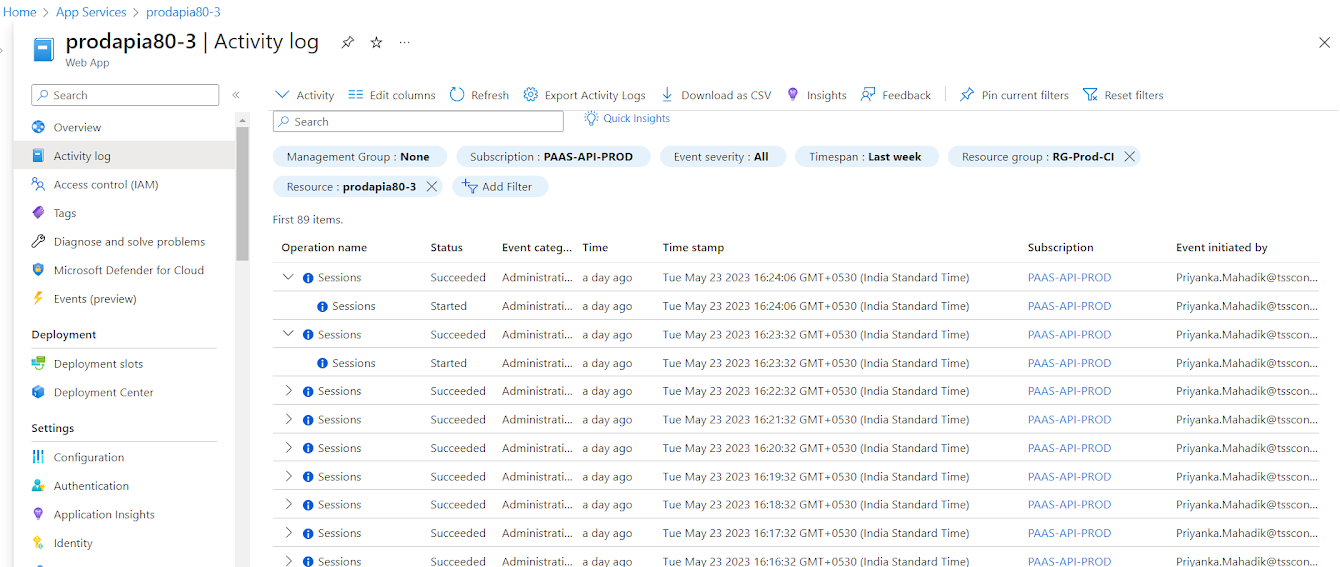 How to check Alerts triggered on App Services - Microsoft Q&A