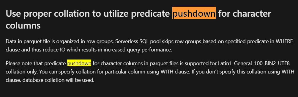 Azure synapse external table parquet - Microsoft Q&A Azure synapse external table parquet - Microsoft Q&A