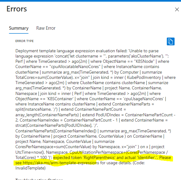 Creating Dashboard using Kusto query in ARM Template format - Microsoft Q&A Creating Dashboard using Kusto query in ARM Template format - Microsoft Q&A