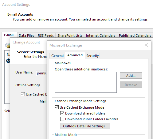 Outlook connection Status shows Different display name than my ID. - Microsoft Q&A