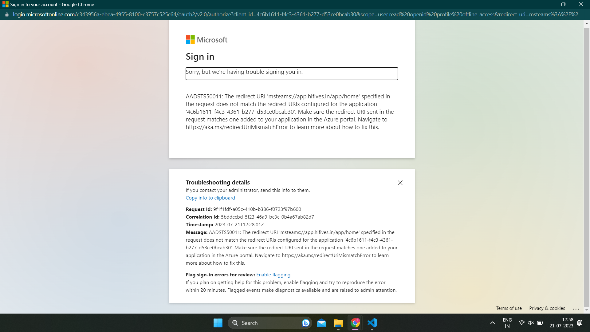 Unable To Open The Redirect Url In Teams Using Deep Linking Inside Teams Microsoft Qanda