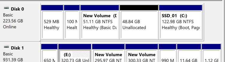 unable to extend my c drive even when unallocated storage is available ...