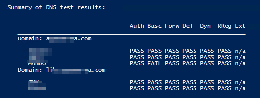 dcdiag basc failure - Microsoft Q&A