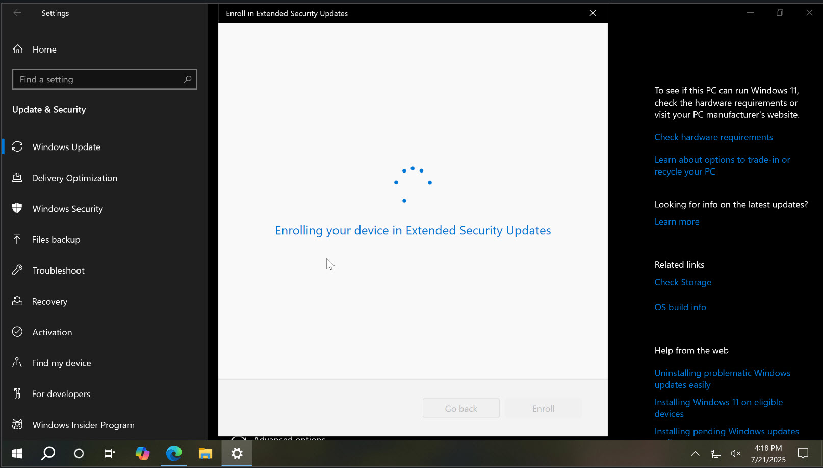 How to enroll Windows 10 in Extended Security Updates - ARTICLE ...
