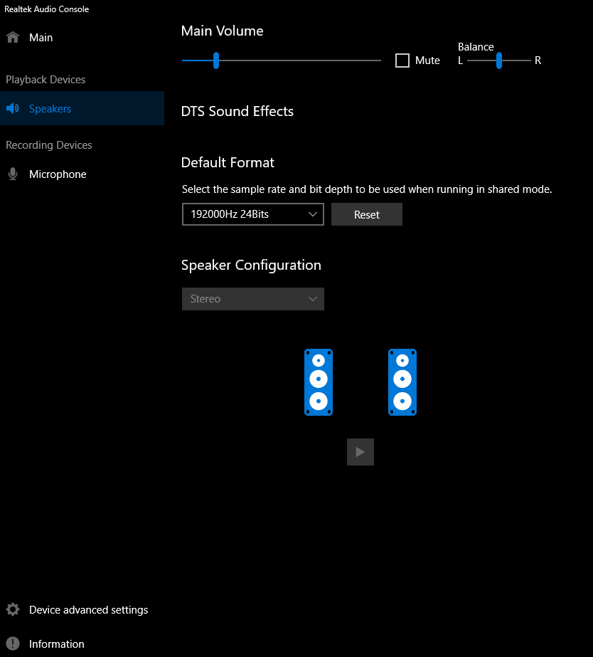 Realtek Audio Console not showing sound effects - Microsoft Q&A